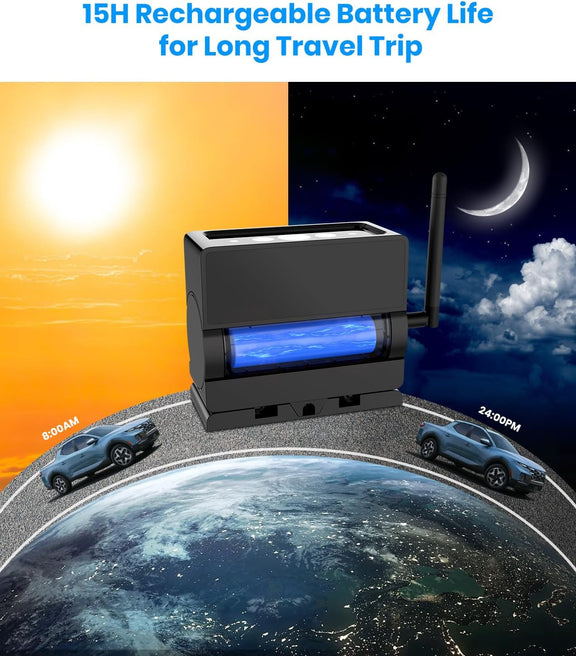 Solar4 B 1080P Magnetic Portable Backup Camera Wireless with 5" Monito ...