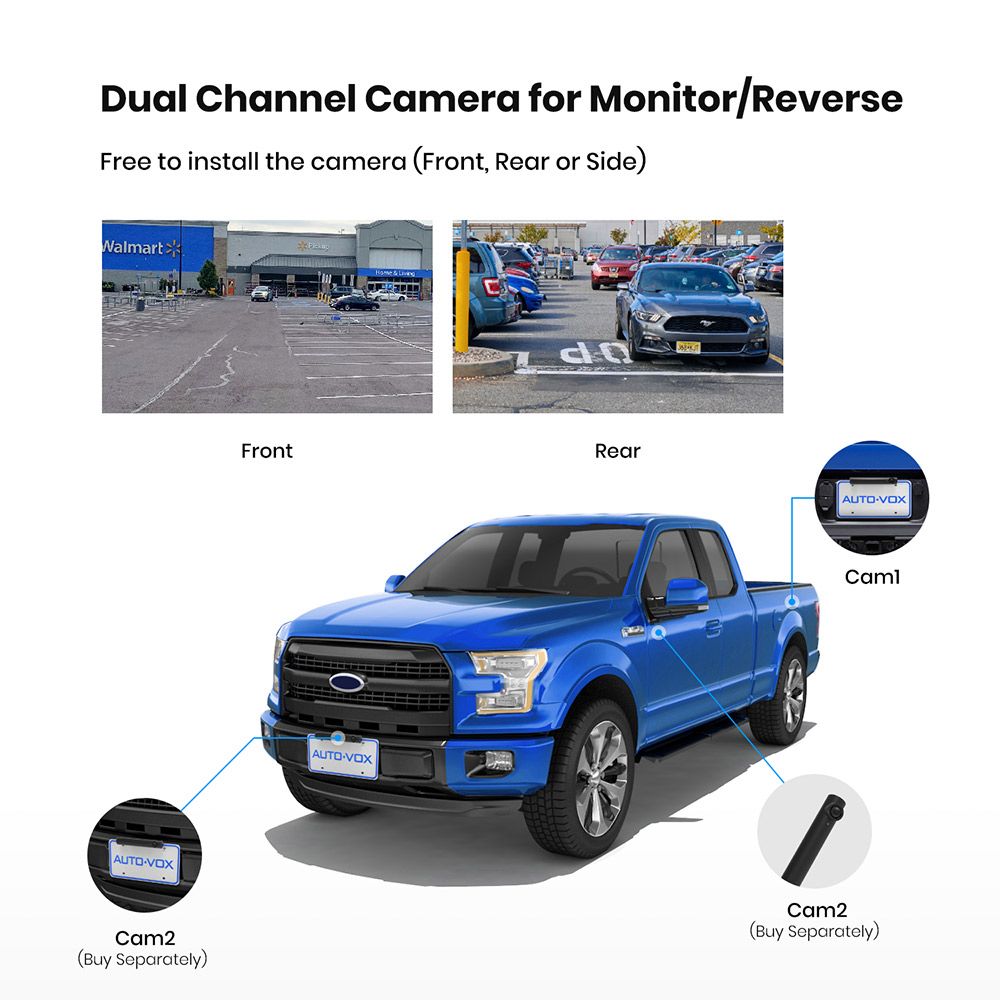 TW1 720P Wireless Backup Camera with Dual Channel Support – AUTO-VOX