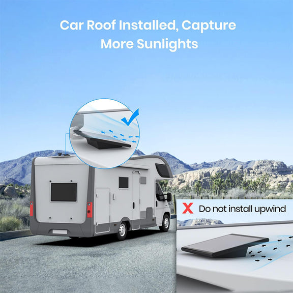 Solar Panel for Solar4 Backup Cam Series – High Efficiency – AUTO-VOX