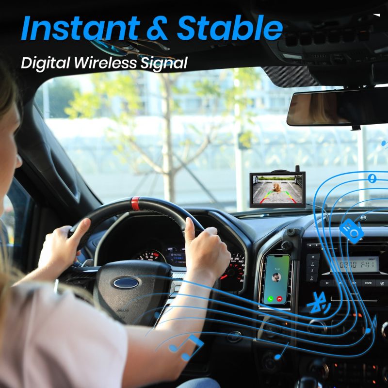 Solar1 Pro Wireless Backup Camera with 5" Monitor – AUTO-VOX