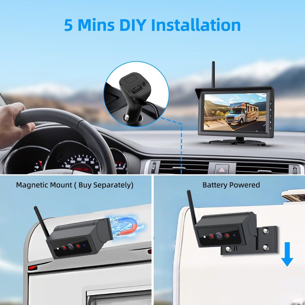 AUTO-VOX Backup Cameras for 5th Wheels – Confident RV Maneuvering